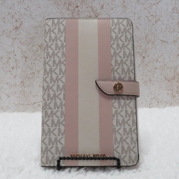 Coach | Office | Michael Kors Medium Logo Stripe Notebook Vanillapowder ...